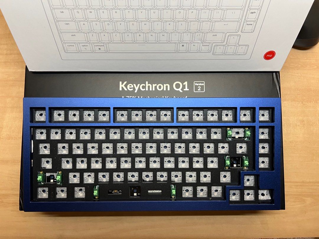 Keychron Q1 Version 2 Navy Blue, Computers & Tech, Parts & Accessories ...