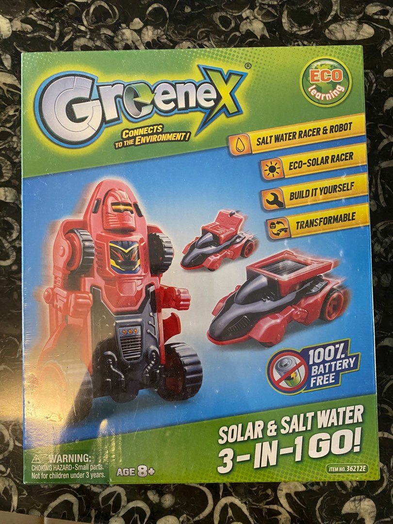 Greenex Solar and Saltwater Racer and Robot, Hobbies & Toys, Toys ...