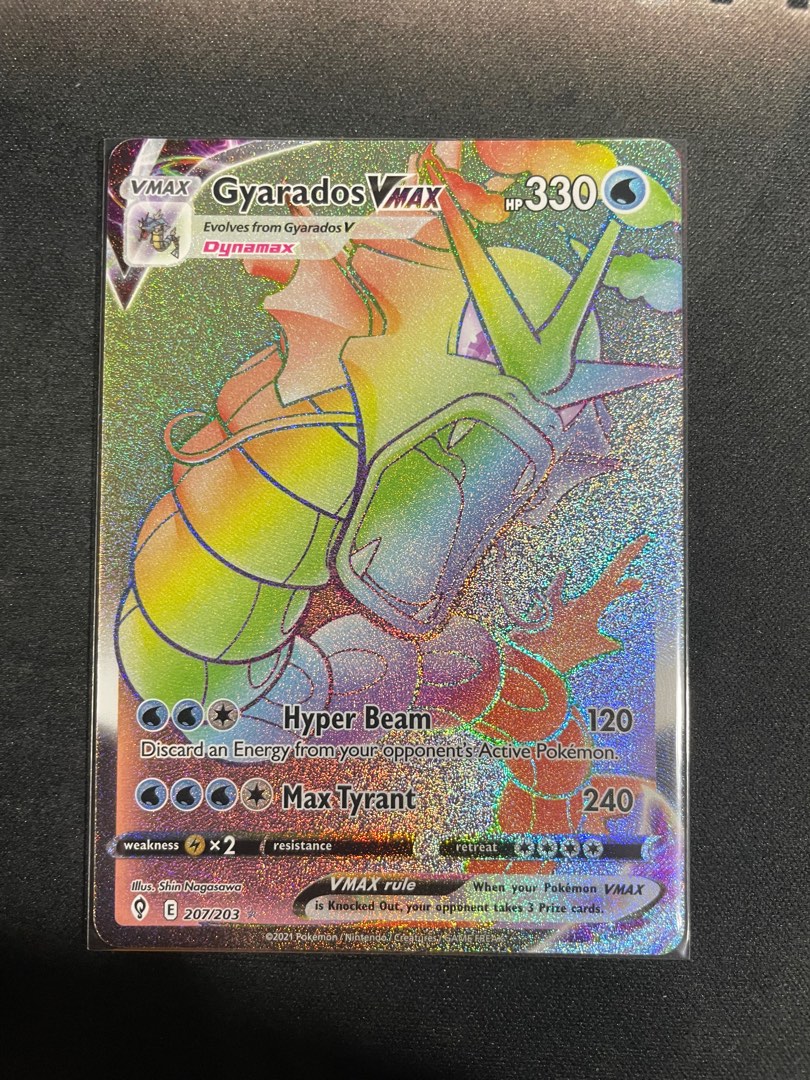 Gyarados VMAX Rainbow ( Secret Rare ), Hobbies & Toys, Toys & Games on ...