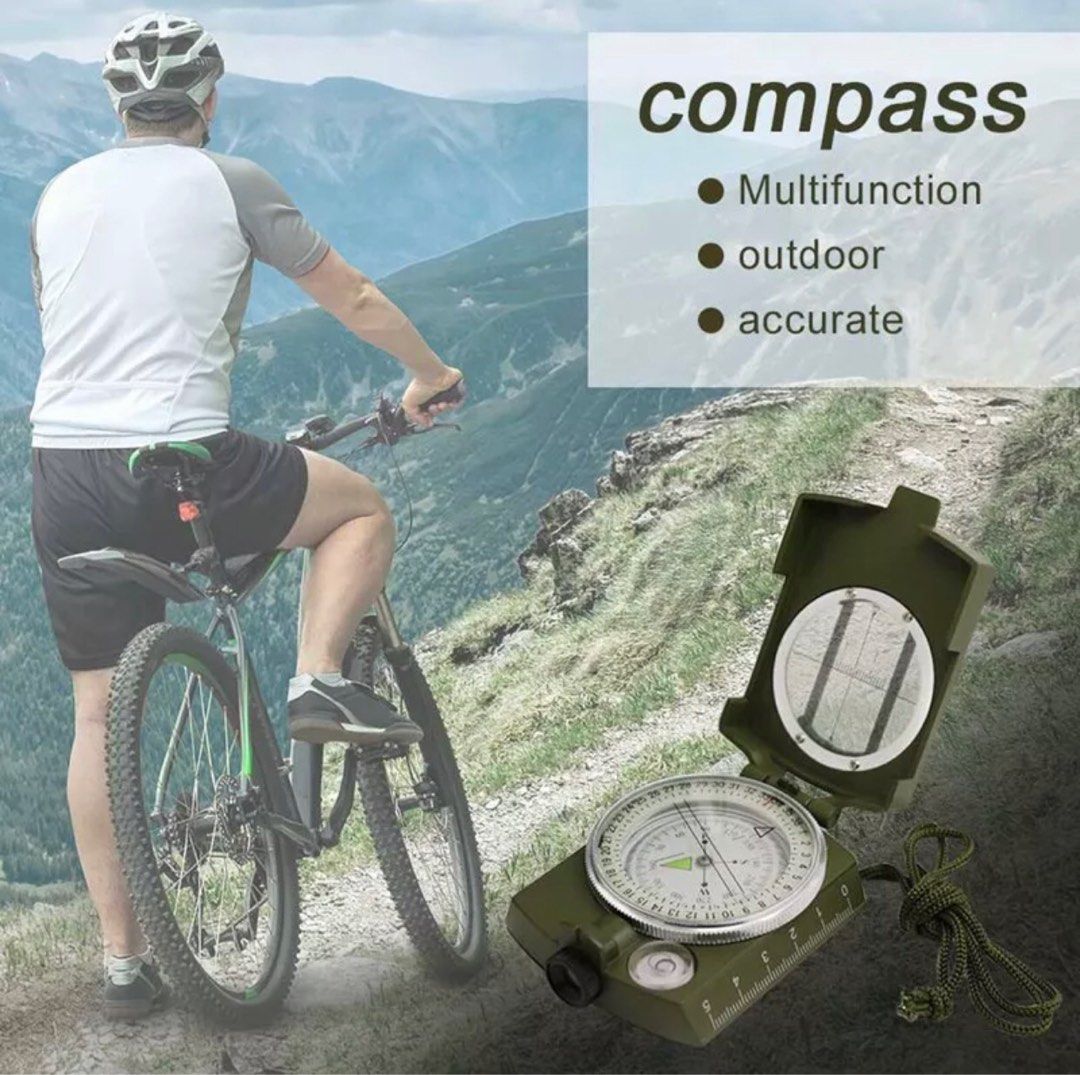 Heavy duty military compass scouting hiking, Sports Equipment, Hiking ...