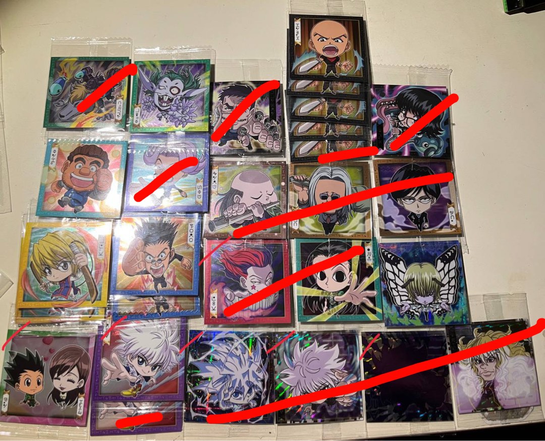 Hunter x Hunter wafer sticker, Hobbies & Toys, Memorabilia ...