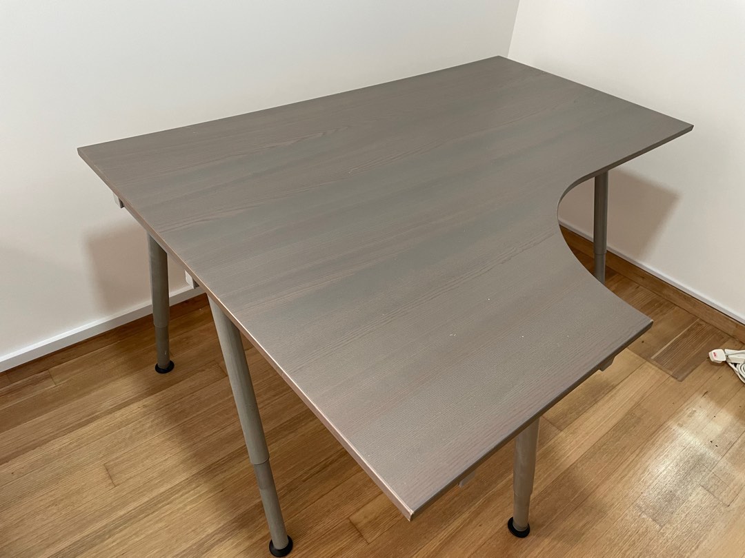 Ikea galant left hand L shape 160cm x 80cm adjustable height, Furniture ...