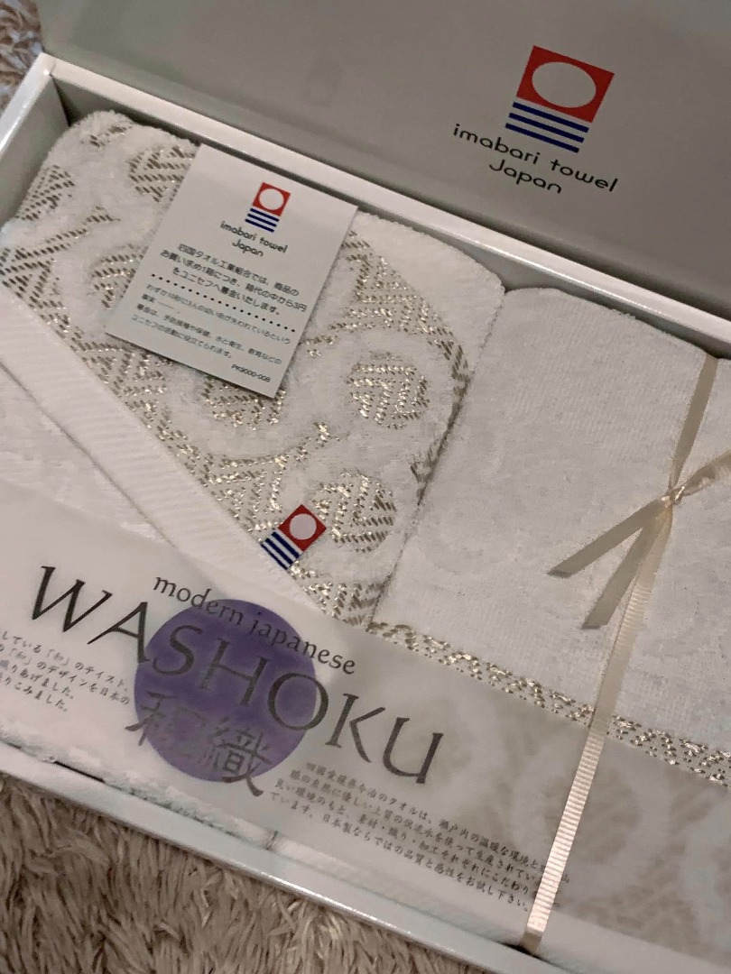 IMABARI JAPAN WASHOKU Modern Japanese Face Towel, Furniture & Home ...
