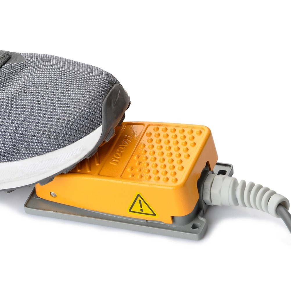 Industrial Foot Switch Pedal Momentary Metal Foot Pedal Switch 250V 10A ...