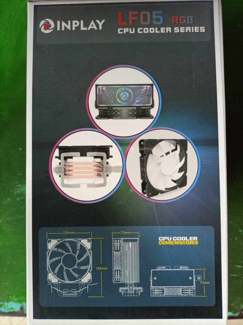 Inplay LF-05 RGB CPU Cooler, Computers & Tech, Parts & Accessories ...