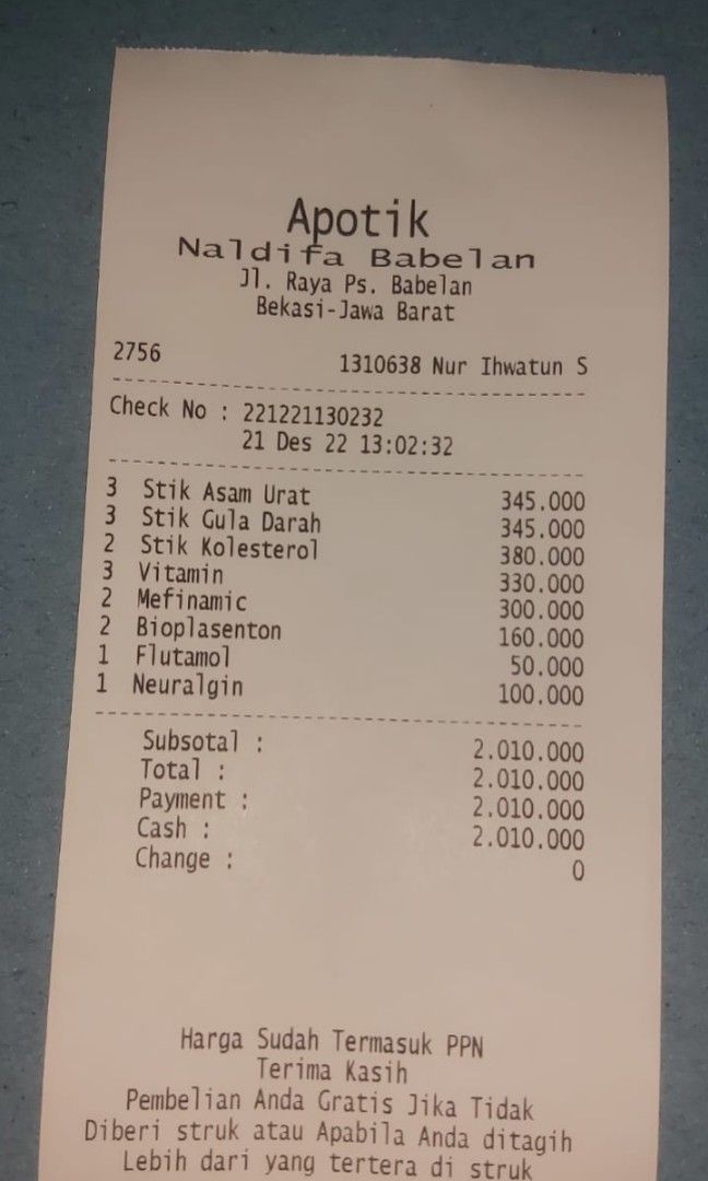 Jasprint Struk Resto Indonesia Jasa Lainnya Di Carousell