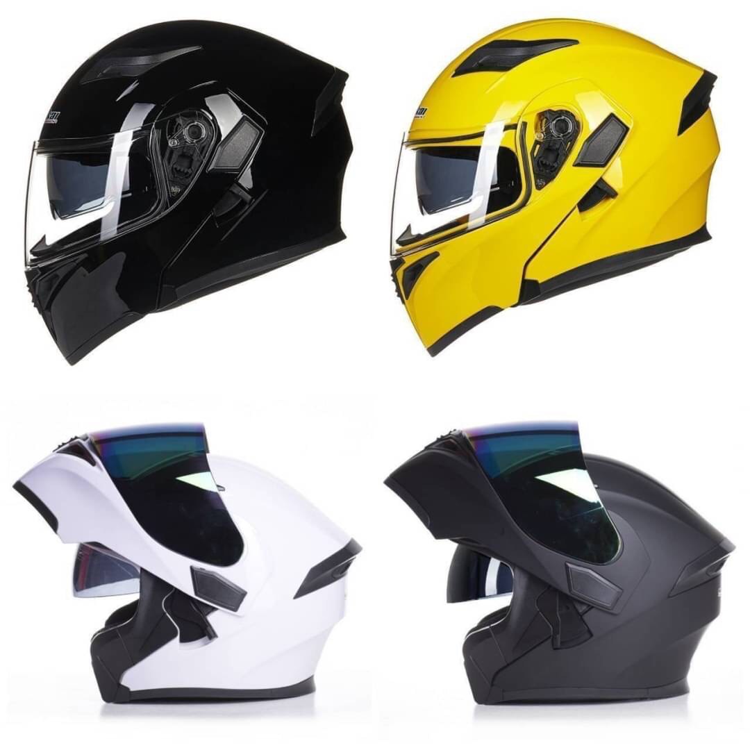JIEKAI modular motorbike helmet with DOT certification and double visor ...