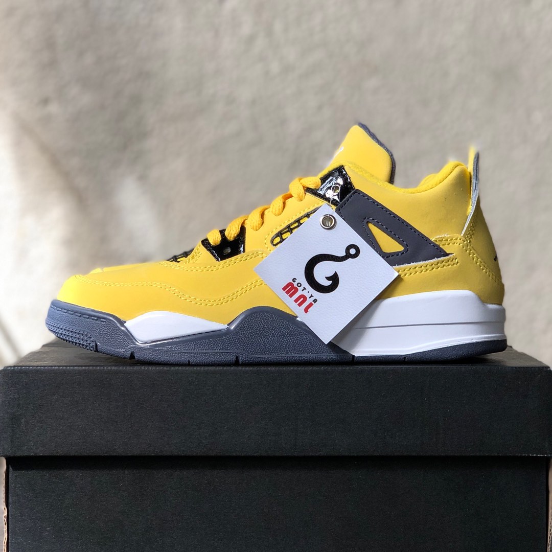 Jordan 4 Retro Lightning (PS), Babies & Kids, Babies & Kids Fashion on ...