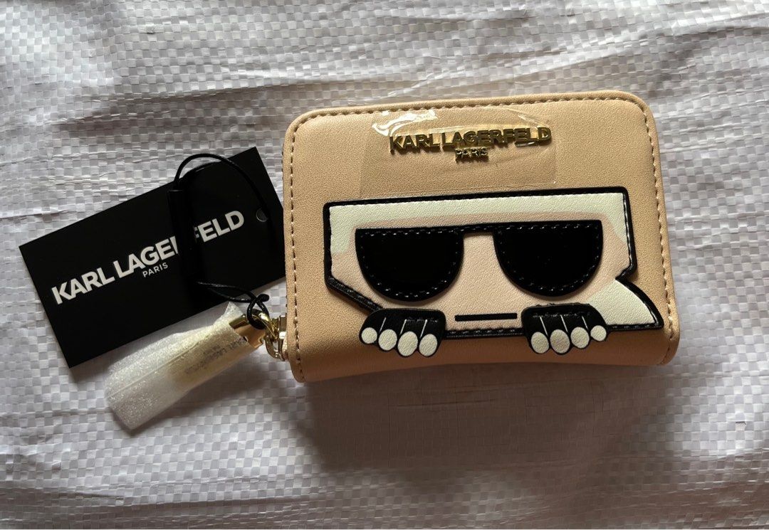Karl Lagerfeld card wallet, Luxury, Bags & Wallets on Carousell