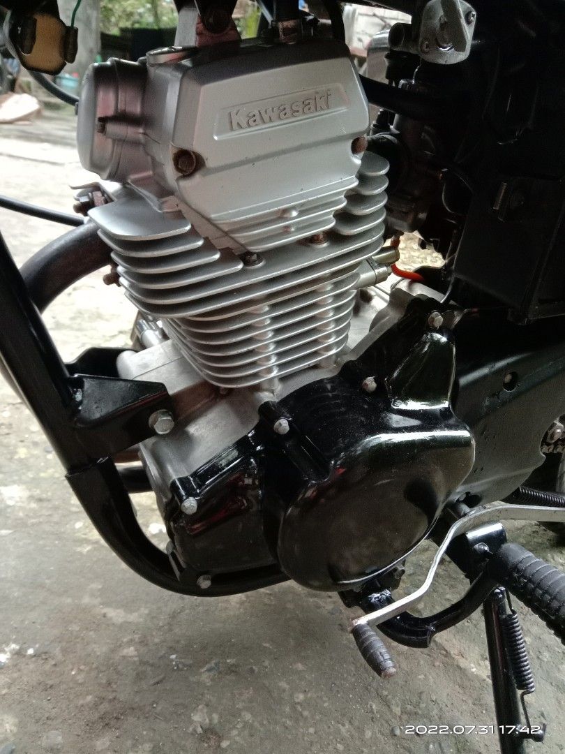 Kawasaki barako2 negro, Motorbikes, Motorbikes for Sale on Carousell