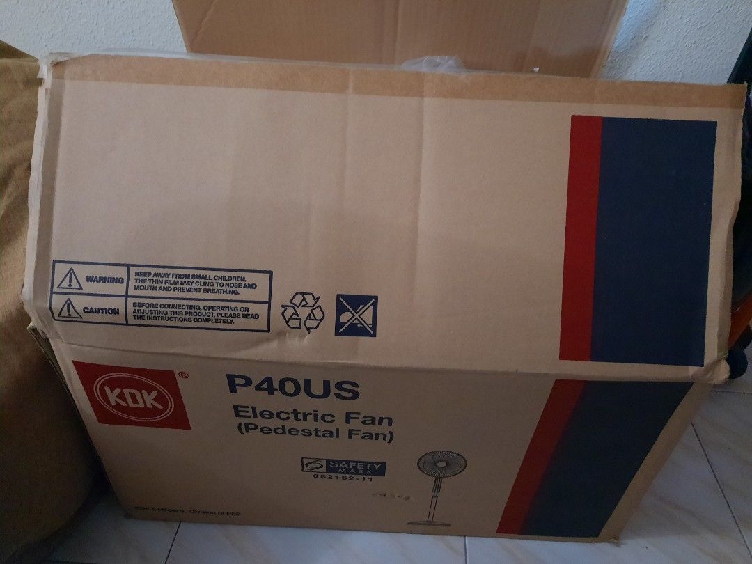 Kdk P40US standing pedestal fan, Furniture & Home Living, Lighting ...