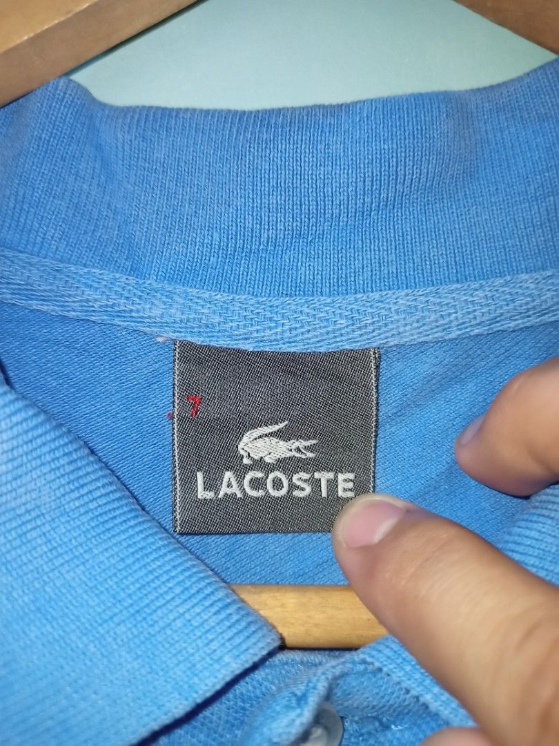 LACOSTE LIGHT BLUE POLO SHIRT, Men's Fashion, Tops & Sets, Tshirts ...