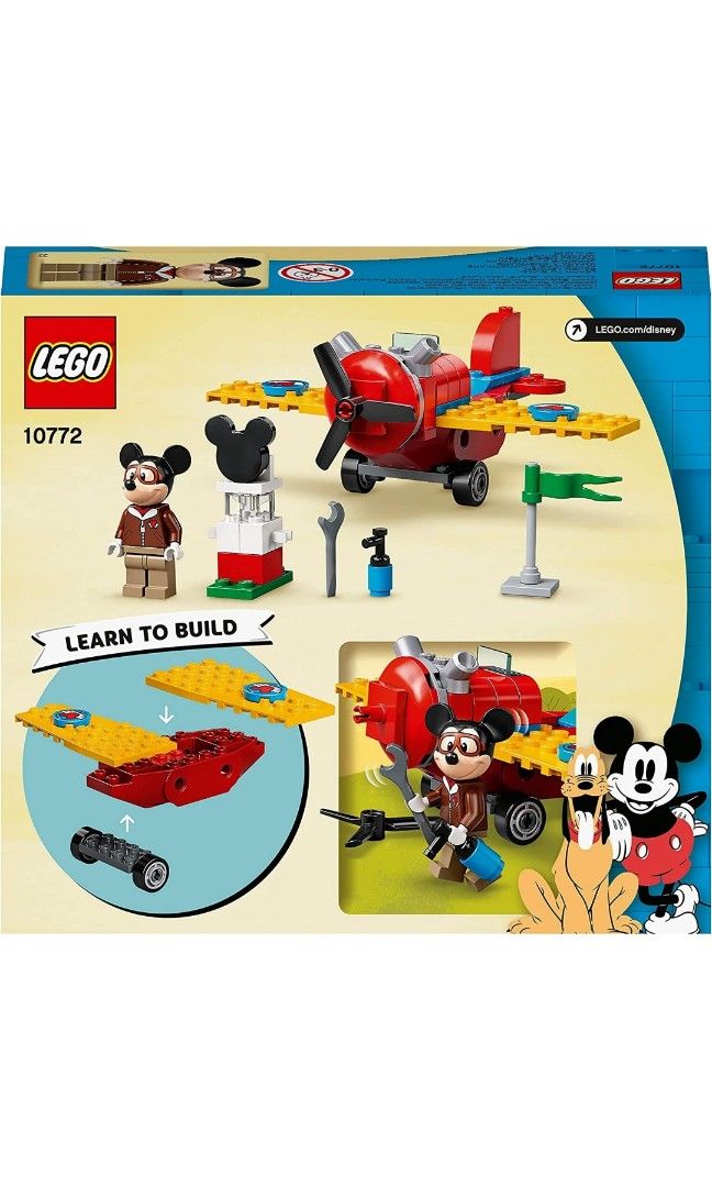LEGO Mickey and Friends Mickey Mouse's Propeller Plane 10772 (59 Pieces ...