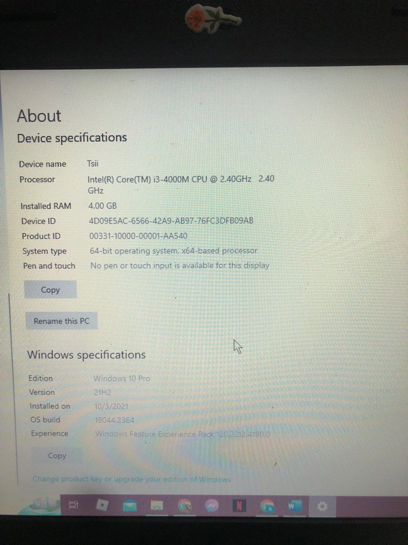 LENOVO G410 (20237), Computers & Tech, Laptops & Notebooks on Carousell