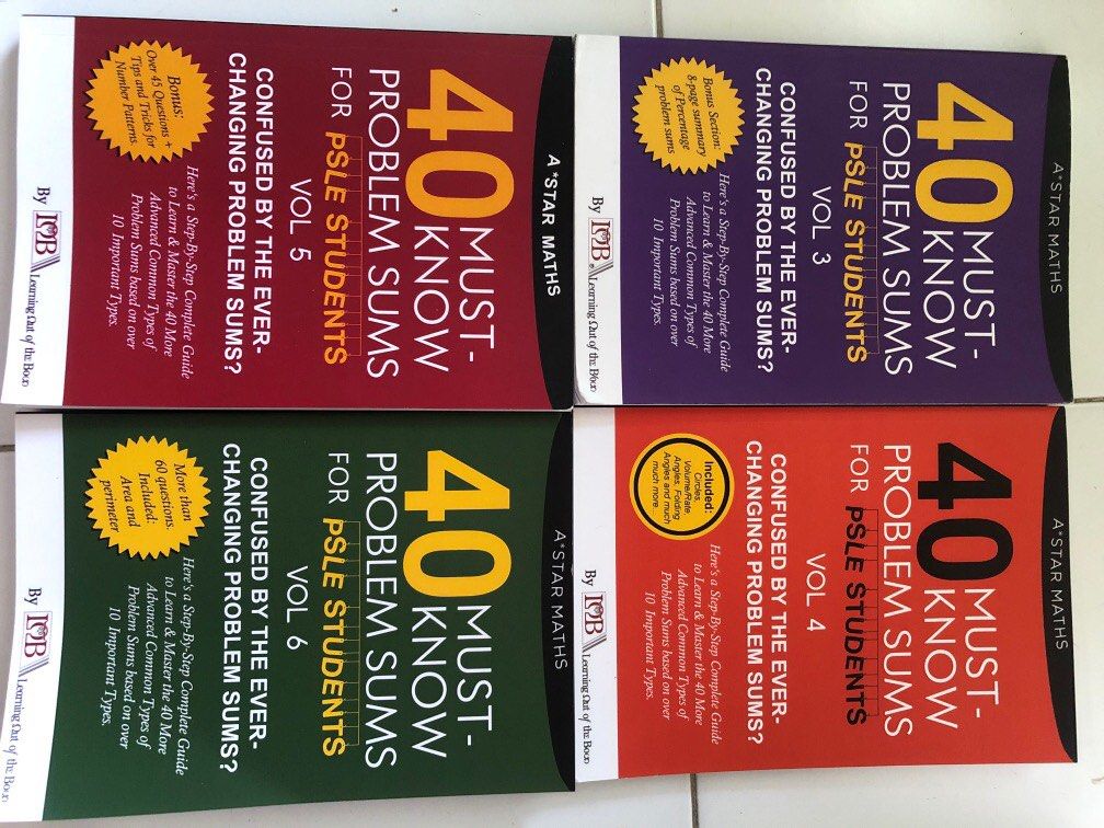 LOB math assessment books vol 3-6, Hobbies & Toys, Books & Magazines ...