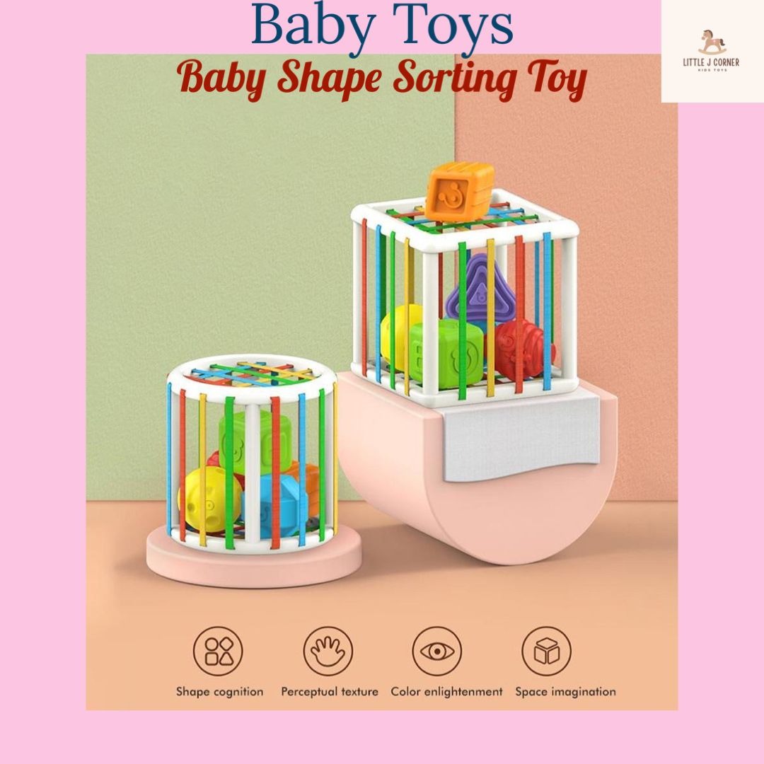 [LOCAL SELLER]Baby Toys Baby Shape Sorting Toys Sensory Cube Blocks ...