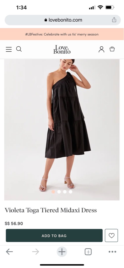 Love Bonito Violeta toga dress, Women's Fashion, Dresses & Sets ...