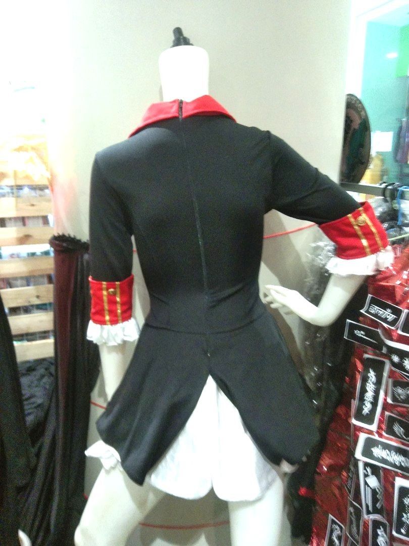 Magician costume cocktail dress and hat and stocking, gloves ring ...