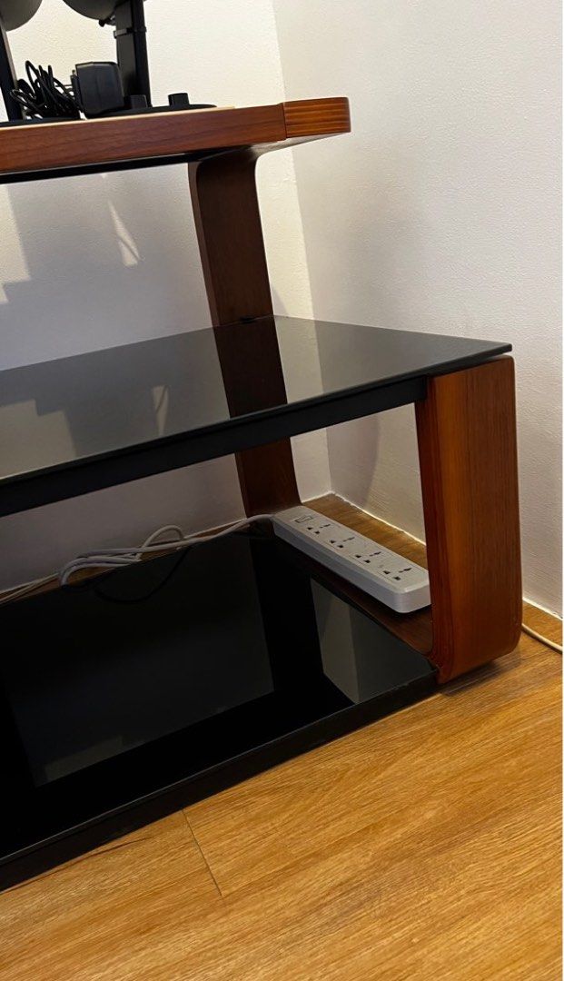 Mandaue foam TV console | Wooden TV rack | Glass TV console, Furniture ...
