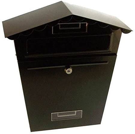 Marksman Secure Letter Box Post Box Black Lock & Key, Furniture & Home ...