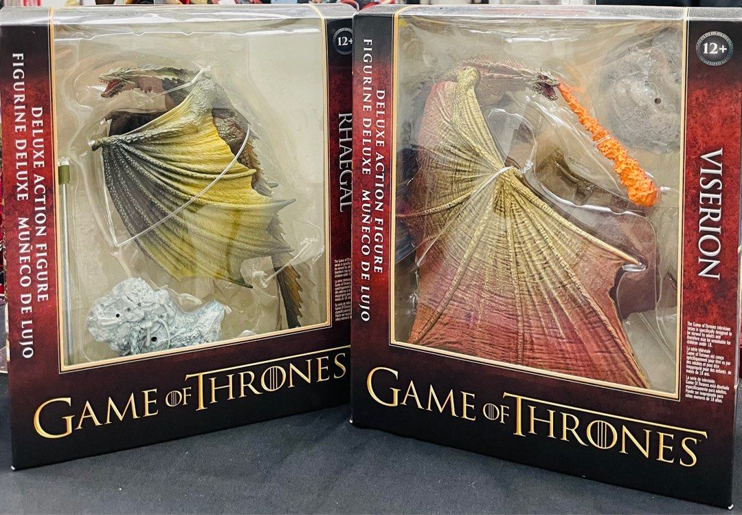 McFarlane Game of Thrones Dragons - VISERION & RHAEGAL, Hobbies & Toys, Toys & Games on Carousell
