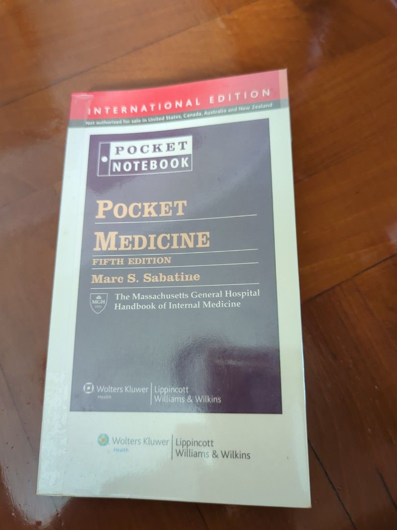 Medical textbook Sabatine MGH internal medicine handbook, Hobbies ...