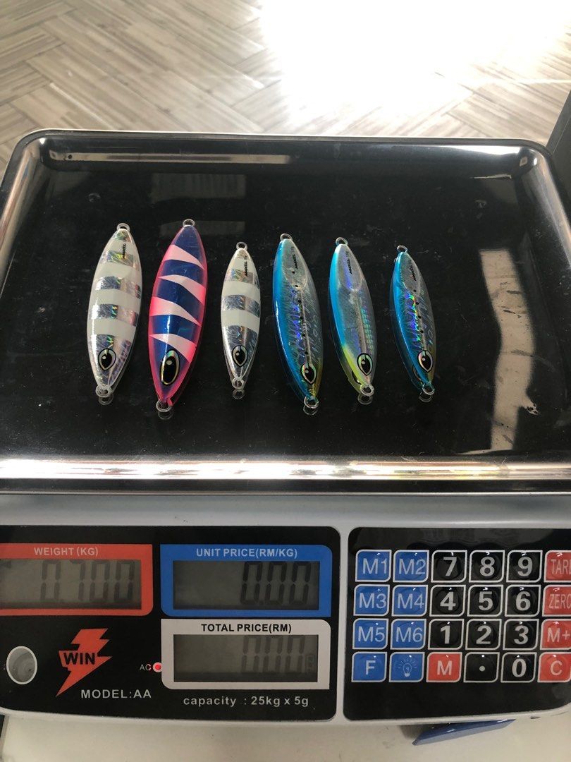 Metal Jigs Slow Pitch Jigging Assorted, Sports Equipment, Fishing on ...