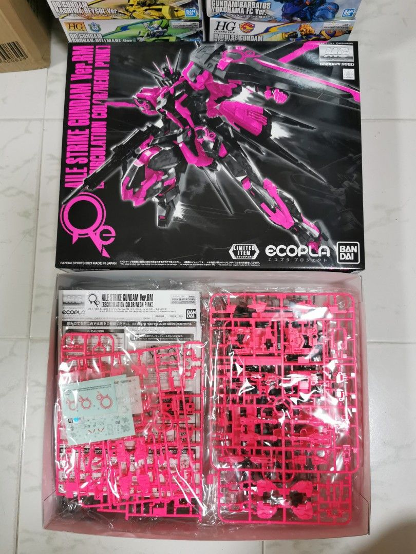 MG Aile Strike Gundam Ver RM Recirculation Color Neon Pink Ecopla ...