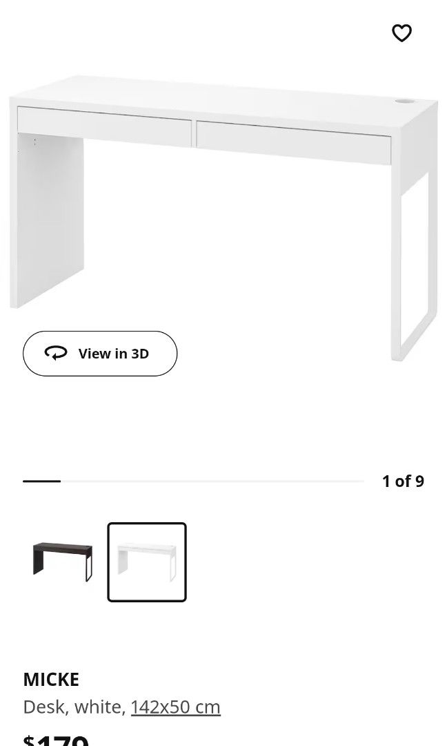 Micke table, Furniture & Home Living, Furniture, Tables & Sets on Carousell