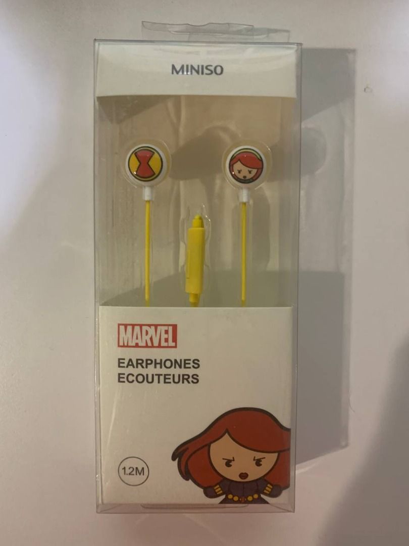 Miniso Marvel Earphones 1.2M, Audio, Earphones on Carousell