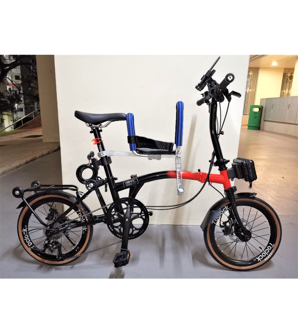 Multi-Speed and Foldable Bicycle (PN033D) [16 inch Wheel Size] [Black ...