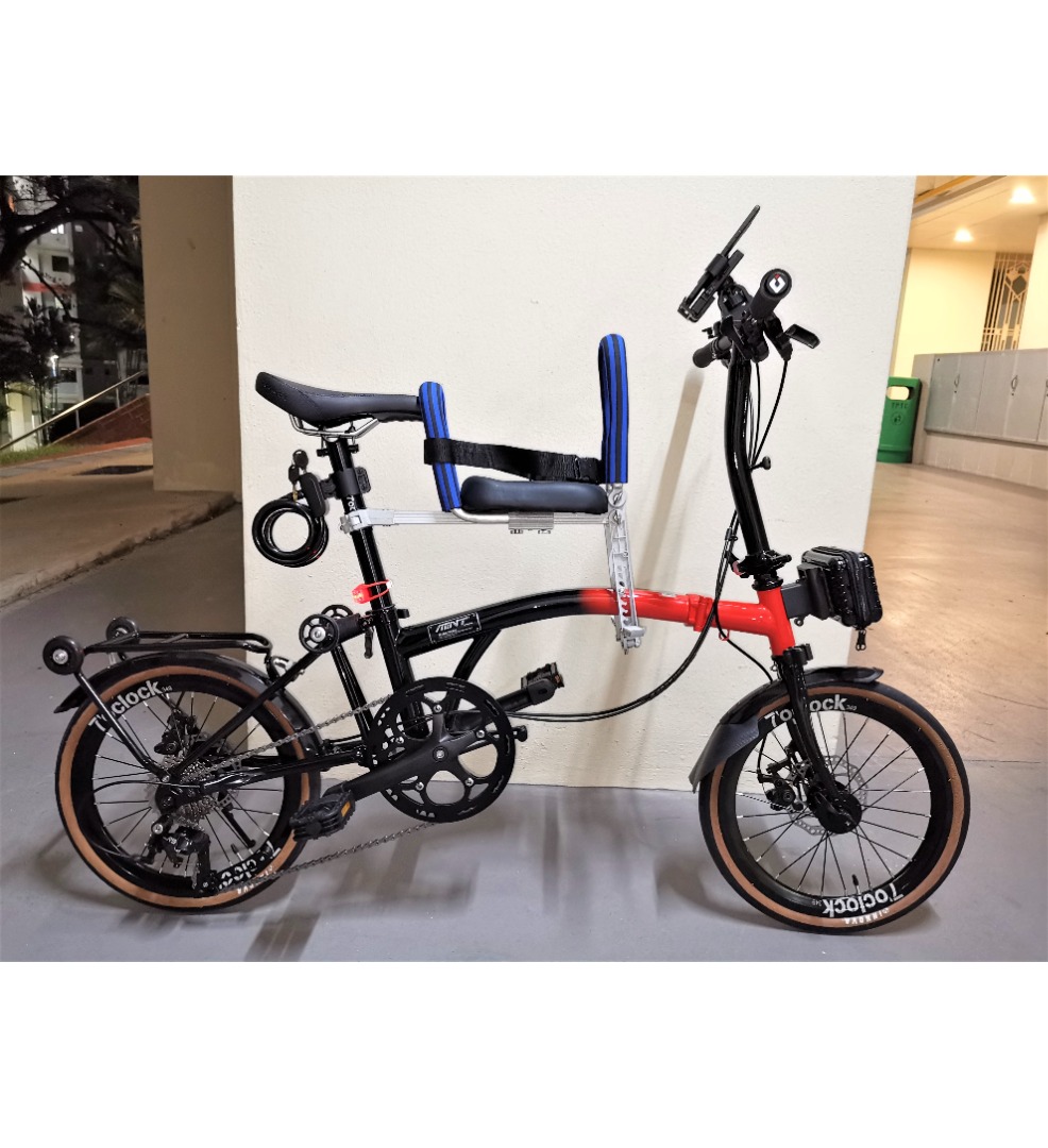 Multi-Speed and Foldable Bicycle (PN033F) [16 inch Wheel Size] [Black ...