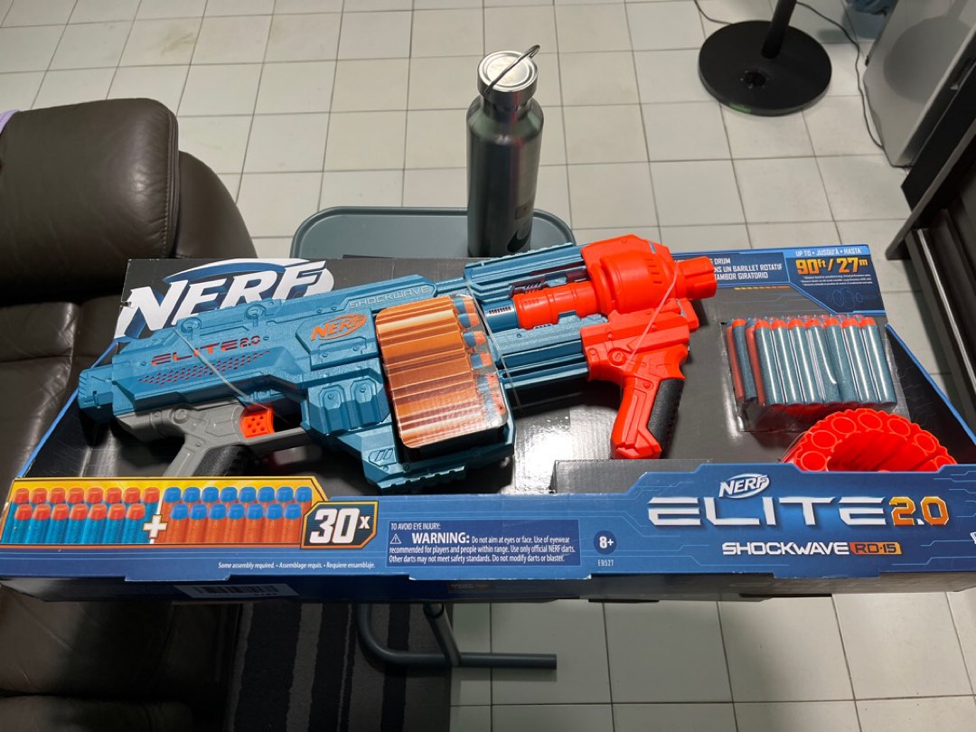 Nerf Gun Elite 2.0 Shockwave RD-15, Hobbies & Toys, Toys & Games on ...