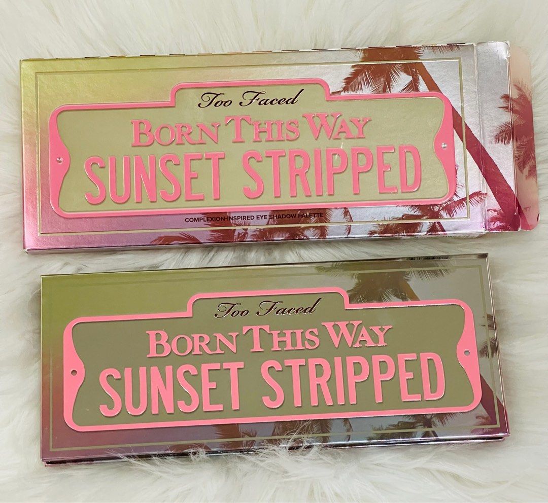 NEW TOO FACED BORN SUNSET STRIPPED EYESHADOW PALETTE, Beauty & Personal ...