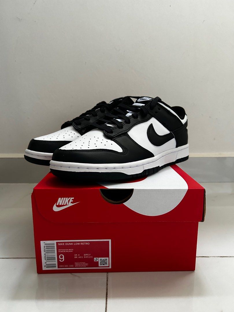 Nike Dunk Low Panda, Men's Fashion, Footwear, Sneakers on Carousell