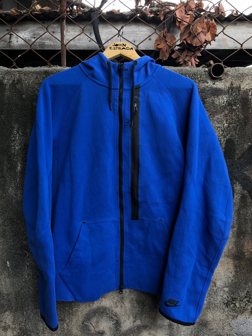 Nike Techfleece Blue Jacket, Men's Fashion, Tops & Sets, Hoodies on ...