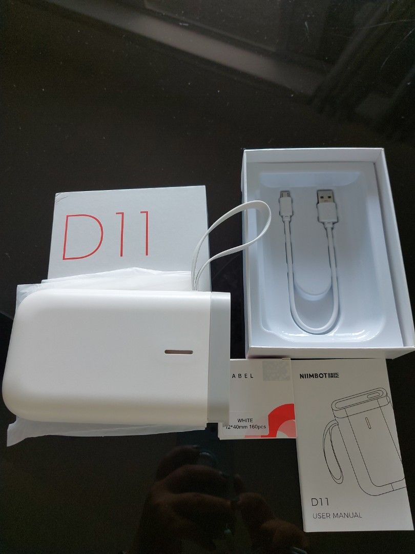 Nimbot D11 Label Printer in Box with extra white roll, Mobile Phones ...