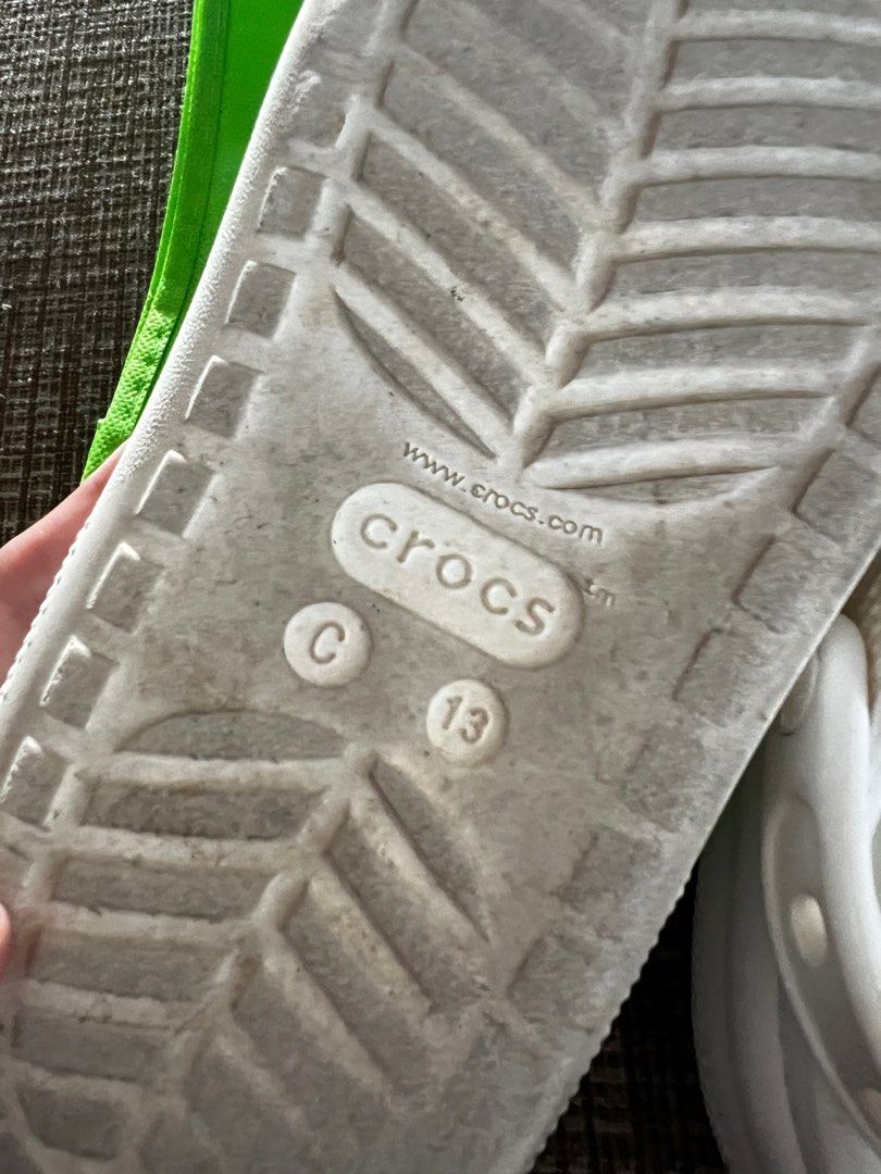 Original Crocs platform - Size C13, Babies & Kids, Babies & Kids ...