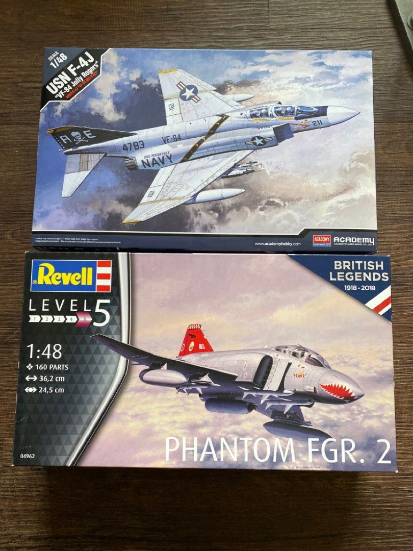 Phantoms Forever!! Academy 1/48 F-4J and Revell 1/48 Phantom FGR.2 ...