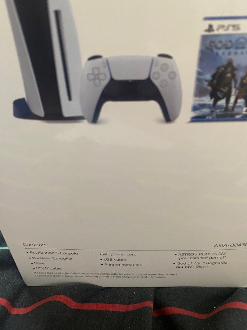 Playstation 5 GoW Ragnarok Bundle - Disc. version, Video Gaming, Video ...