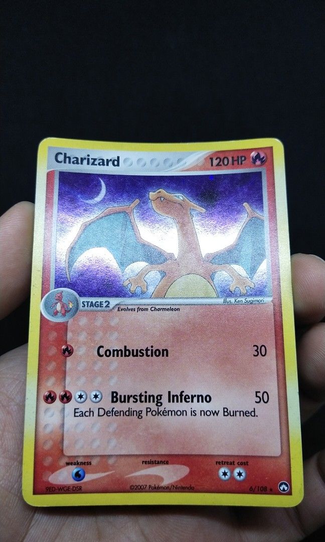 Pokemon Card - CHARIZARD #6 - HOLO (EX POWER KEEPERS) YEAR 2007 ...