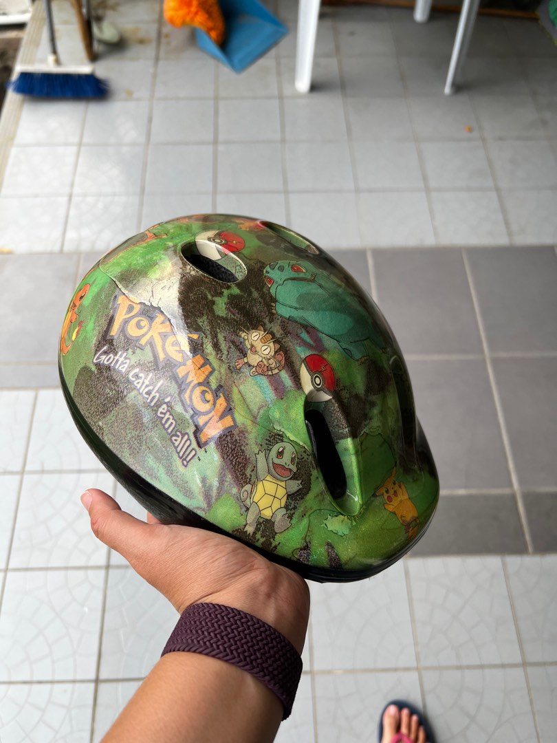 POKEMON Helmet - For Kids ! 😃, Sports Equipment, Other Sports Equipment ...