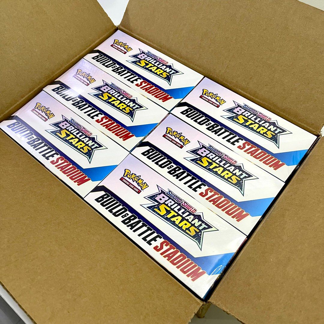 Pokemon TCG Brilliant Stars Build & Battle Stadium (12 Booster Packs), Hobbies & Toys, Toys ...