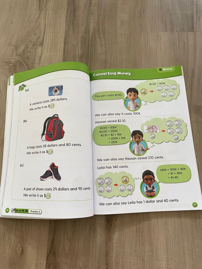 Pri 2A and 2B math textbook ($1 for both books), Hobbies & Toys, Books ...