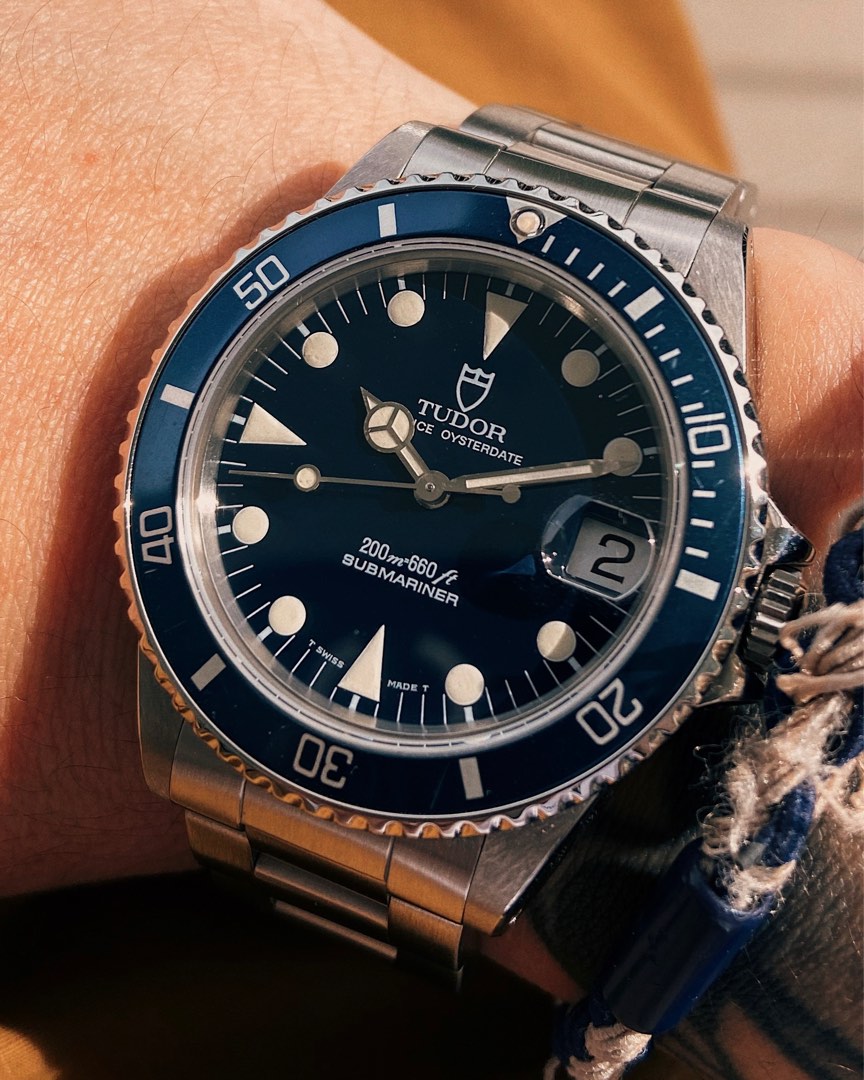 (RARE) Tudor Submariner Blue 75090, Luxury, Watches on Carousell
