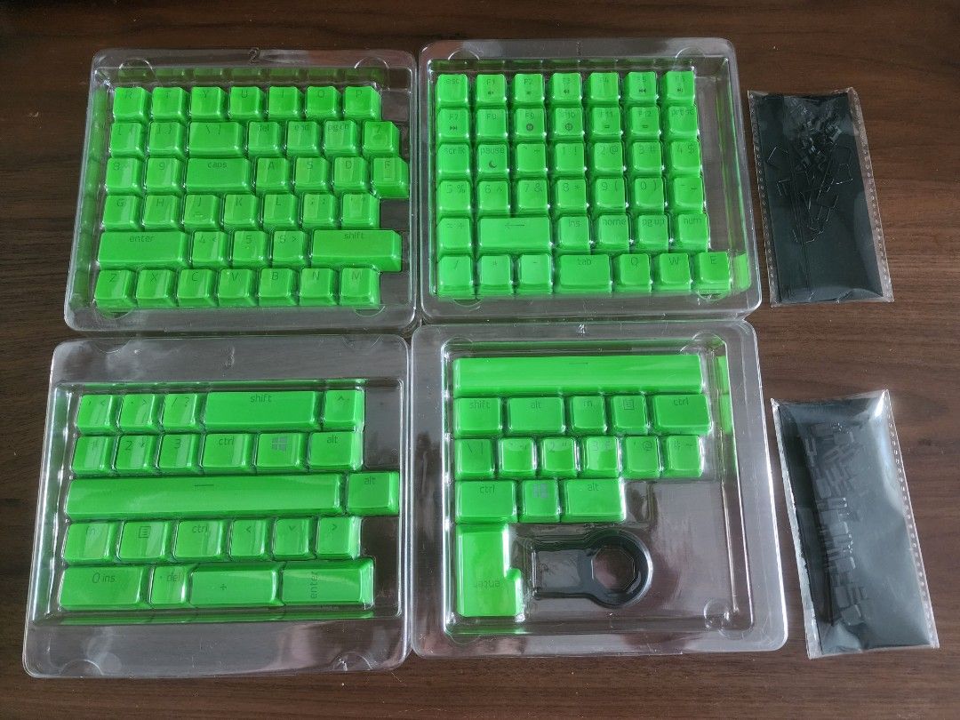 Razer Green PBT Keycaps, Computers & Tech, Parts & Accessories ...