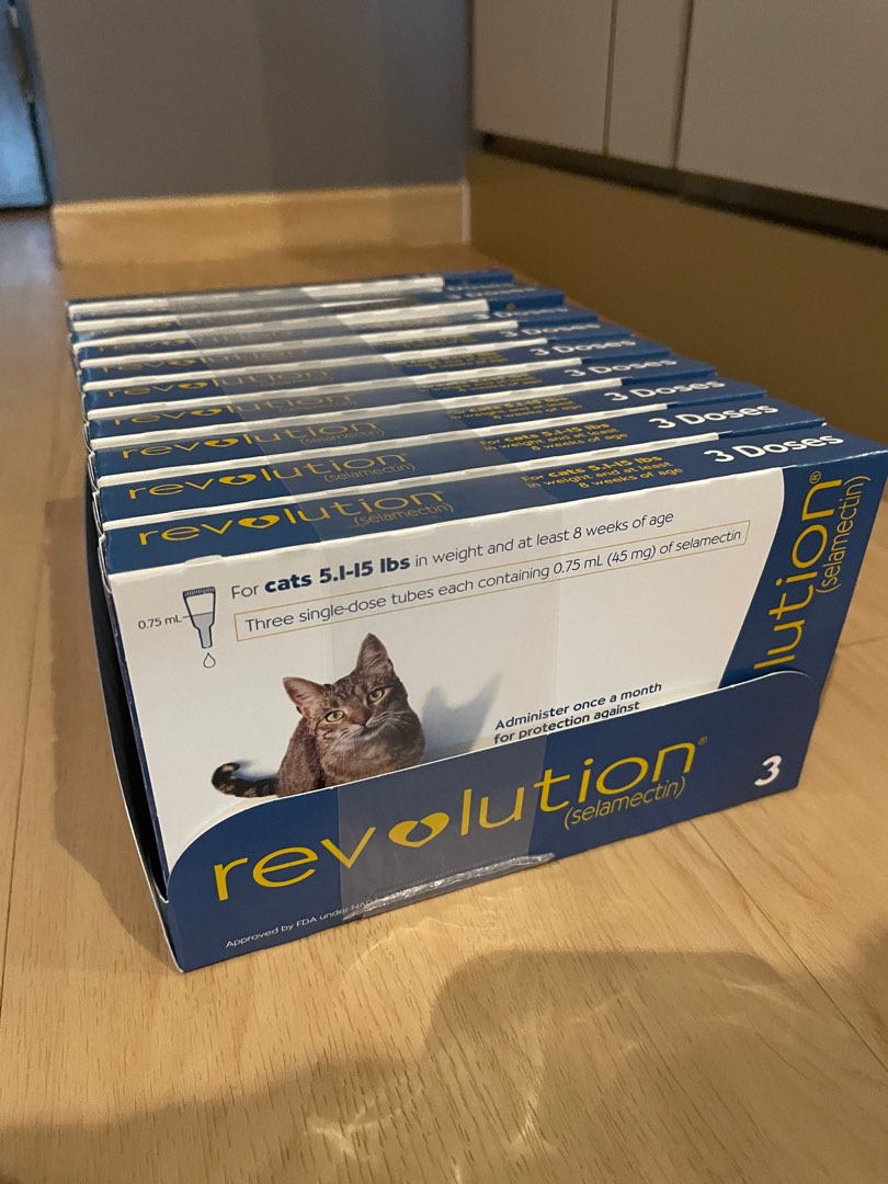Revolution for Cats U.K version (3s/ pack) by Zoetis (Blue), Pet ...