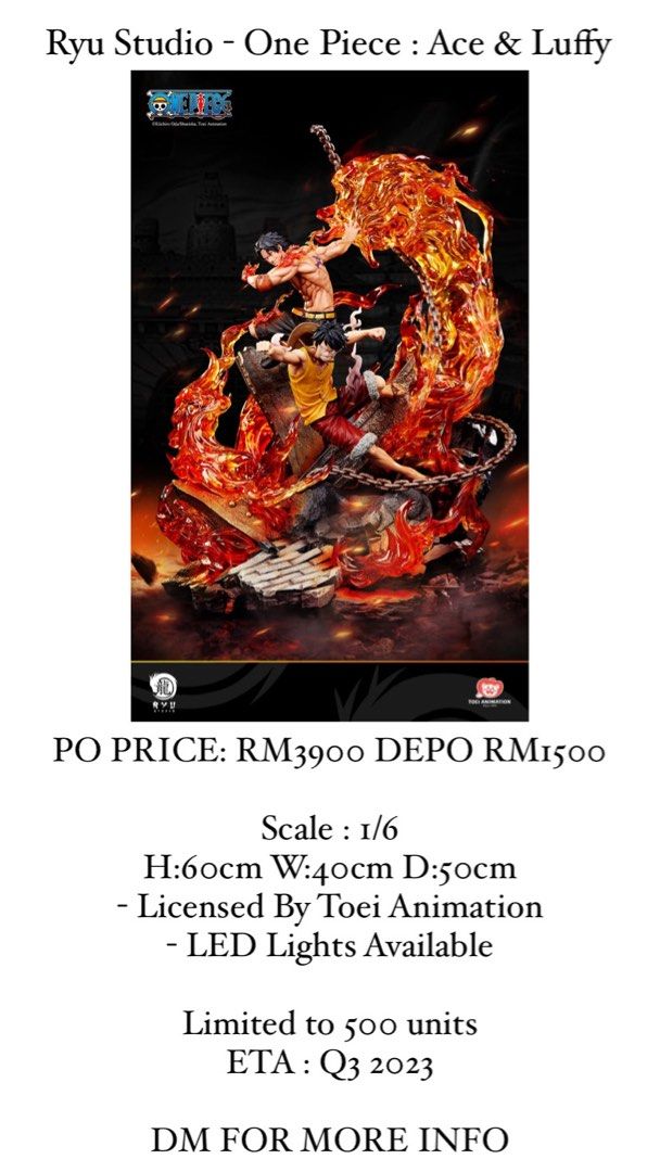 Ryu Studio - One Piece : Ace & Luffy, Hobbies & Toys, Toys & Games on ...