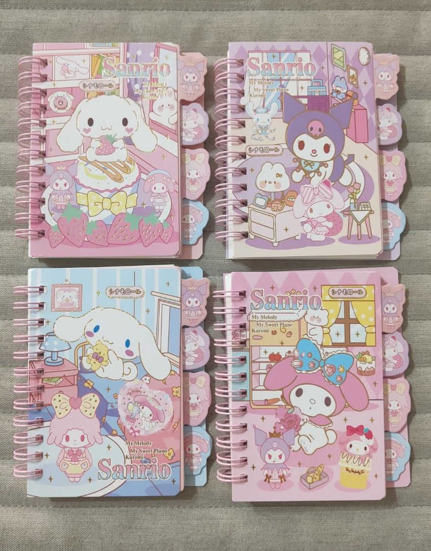 Assorted Sanrio A4 Folder/Sticky Notepad/Notebook, Hobbies & Toys ...