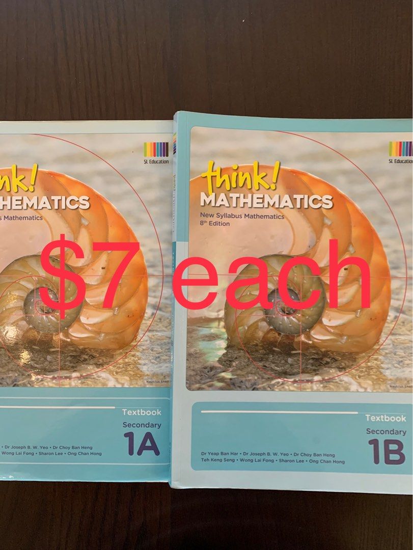 Secondary 1 Math textbook (Express/IP), Hobbies & Toys, Books ...